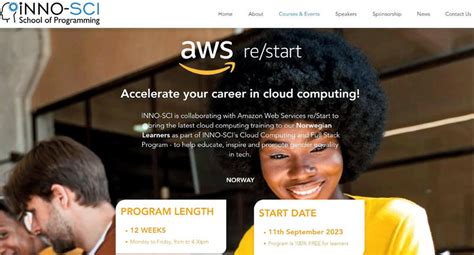 aws restart program women in tech inno sci norway inno sci