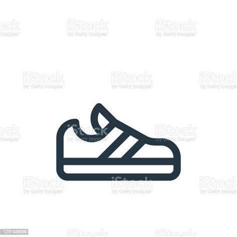 신발 벡터 아이콘 신발 편집 스트로크 웹 및 모바일 앱 로고 인쇄 매체에 사용하기 위한 신발 선형 기호 얇은 선 그림 벡터 격리 된 윤곽선 도면입니다 걷기에 대한 스톡 벡터