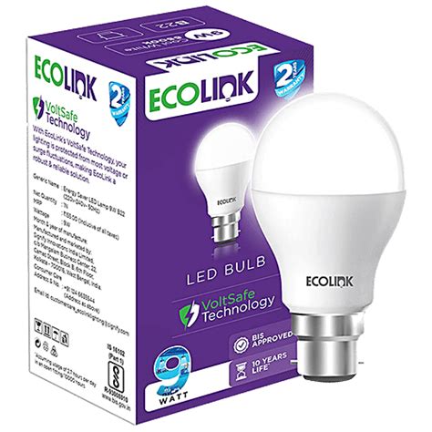 Buy Ecolink Led Bulb 9w B22 Cool White Online At Best Price Of Rs