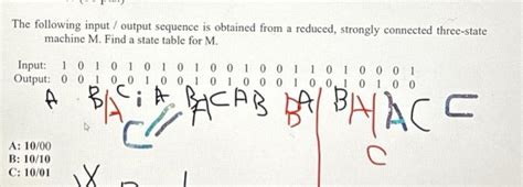 The Following Inputoutput Sequence Is Obtained From