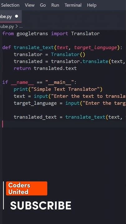 translator using python pythonprojects pythonprogramming trending