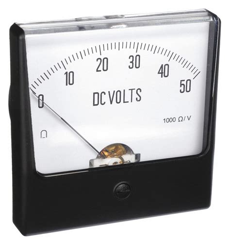 Dc Volt 0 V Dc 50 V Dc Analog Panel Meter 12g443 12g443 Grainger