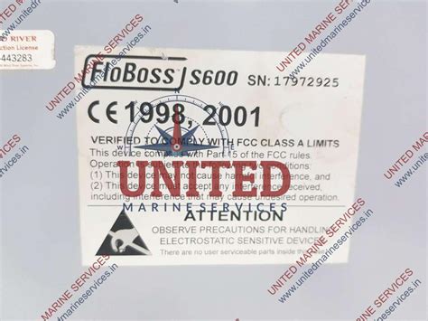 Daniel Floboss S600 Flow Computer Fqit 5266 United Marine Services