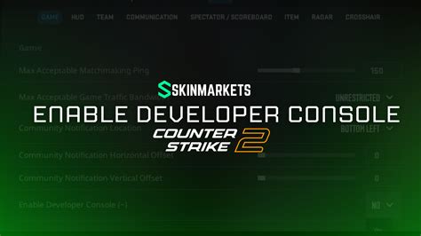 How To Open Enable The Developer Console In CS2