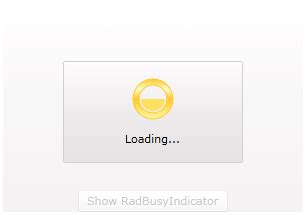 WPF BusyIndicator Report Progress Value Telerik UI For WPF