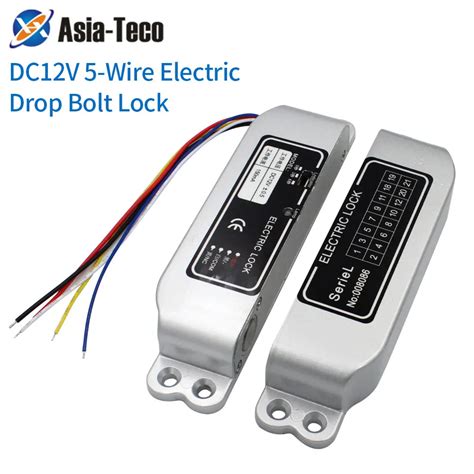 낙하 전기 볼트 잠금 시간 지연 전자 장붓 자물쇠 나무 금속 문에 대한 피드백 신호 포함 5 와이어 Dc12v Aliexpress