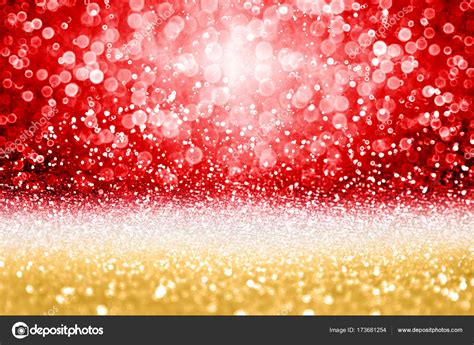 Red Gold Glitter Sparkle Background For Christmas Or Valentine Stock