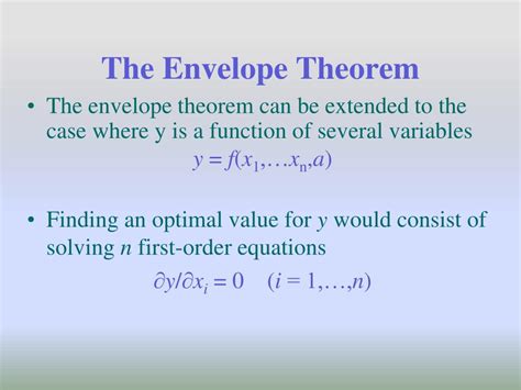 Ppt The Envelope Theorem Powerpoint Presentation Free Download Id5468843 Ppt The Envelope Theorem Powerpoint Presentation Free Download Id5468843