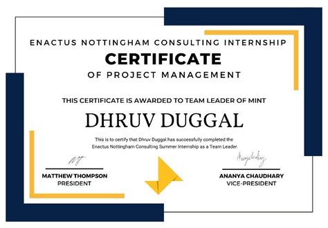 I Am Pleased To Share That I Recently Completed The Enactus Nottingham