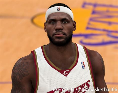 Lebron James Cyberface Hair And Body Model Cavaliers Version By La