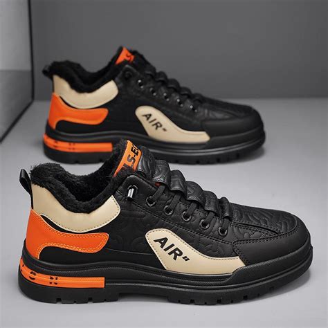 Купити Зимове розкішне взуття Чоловічі повсякденні кросівки Супертеплі плюшеві зимові черевики