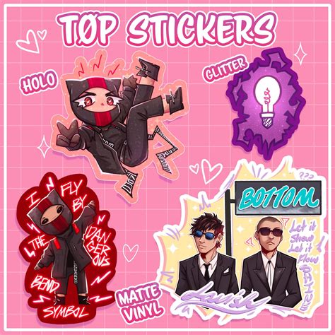 Twenty One Pilots Stickers Etsy Twenty One Pilots Twenty One