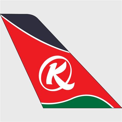 Kenya Airways Aircraft With Distinctive K Logo