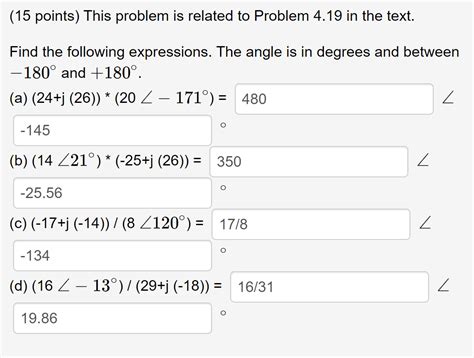 Solved 15 Points This Problem Is Related To Problem 4 19 Chegg Com
