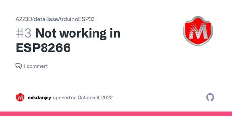 Not Working In Esp8266 · Issue 3 · A223ddetabasearduinoesp32 · Github
