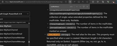 Unsupported Mailnickname Parameter On New Mgteam Documentation · Issue 2301 · Microsoftgraph