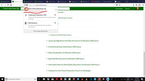 Connection Not Secure Freecodecamp Support The Freecodecamp Forum