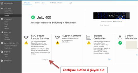 Dell Emc Unity Unable To Configure Esrs Centralized On Unity Oe 40 If There Is No Direct