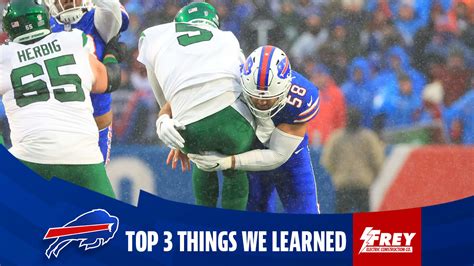 Top 3 Things We Learned From Bills Vs Jets Week 14