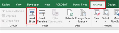 Insert An Excel Slicer — Excel Dashboards Vba
