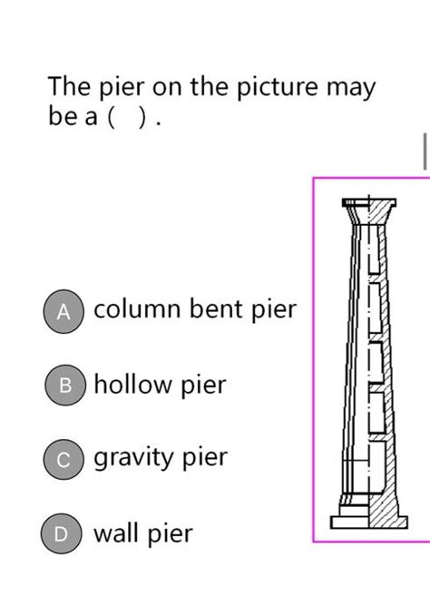 Solved The Piers On The Picture May Be Column Bent