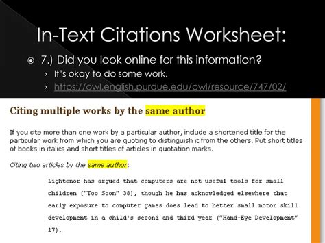 Citing Sources Worksheets 15 Worksheets Library
