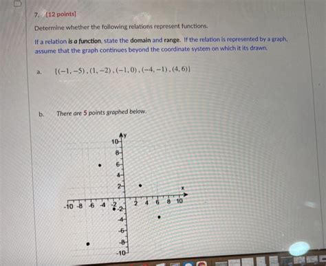 Solved D 7 [12 Points Determine Whether The Following