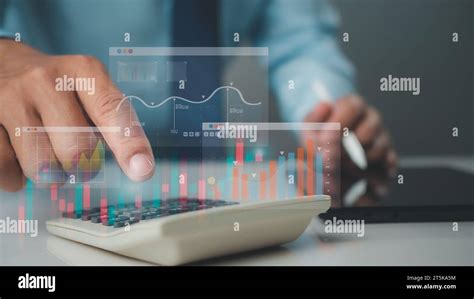 Business People Are Analyzing Business And Managing Corporate Data With Charts Indicators And