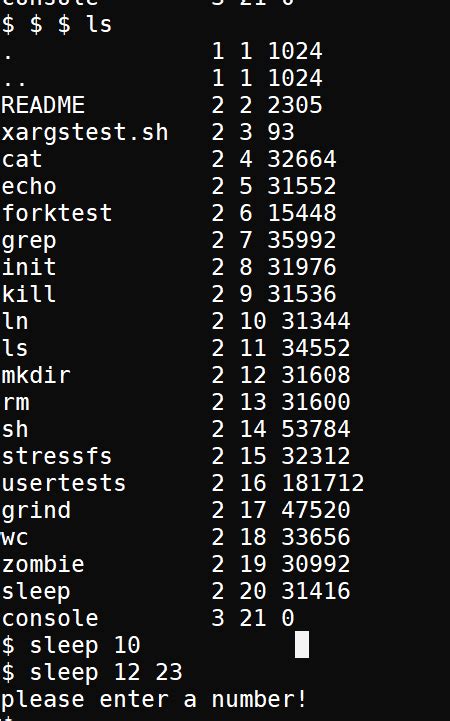 Mib 61810实验xv6 And Unix Utilities2sleepimplement A User Level Sleep