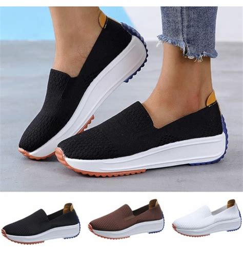 여성 단화 통굽 페니 스웨이드 로퍼 통기성 스니커즈 플랫 슈즈 여성용 가벼운 슬립온 메쉬 봄가을 바스켓 년 티몬