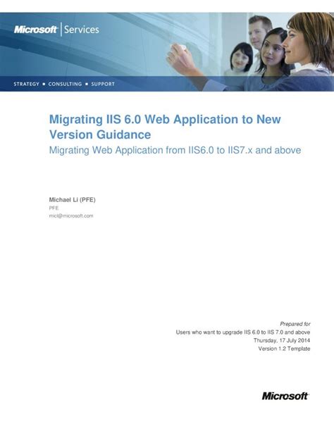 Pdf Migrating Iis 60 Web Application To New Version Guidance · Windows Server 2012 R2