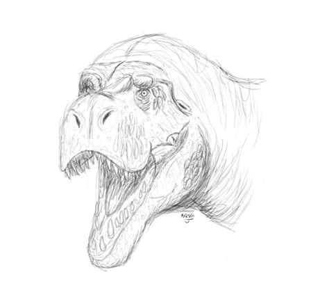 Tyrannosaurus Digital Sketch By Stjohnsketch On Deviantart