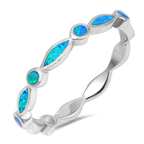 Oxford Diamond Co Sterling Silver Blue Lab Created Opal All Seeing Eyes