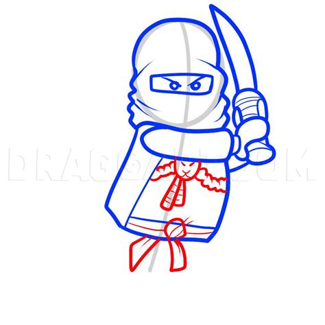 How To Draw Kai Kai Ninjago Step By Step Drawing Guide By Dawn Dragoart Com Ninjago
