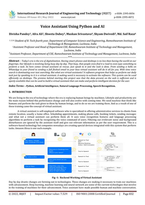 Voice Assistant Using Python And Ai Pdf Voice Assistant Using Python And Ai Pdf
