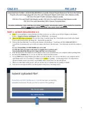 CSE Pre Lab Directions Master AU Pdf CS E PRE LAB Download From SimNet