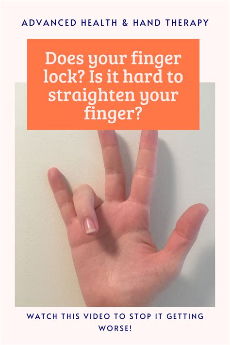 Finger Locking And Hand Therapy