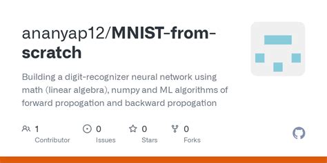 Github Ananyap12mnist From Scratch Building A Digit Recognizer