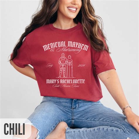 Medieval Bachelorette Party Shirts Custom Mayhem And Matrimony Bach T