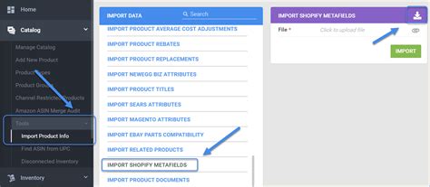 shopify metadata sellercloud help