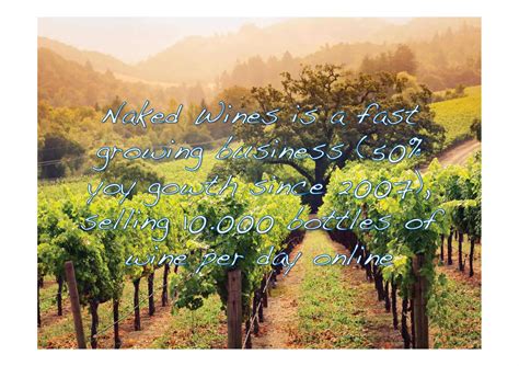 Naked Wines Business Model PPT