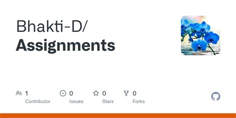 Github Bhakti Dassignments