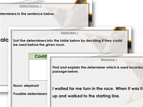Year 4 Gps Using Determiners Lesson Autumn Block 1 By Classroom
