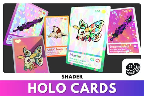 Card Tcg Holographic Shaders Pack Vfx Shaders Unity Asset Store