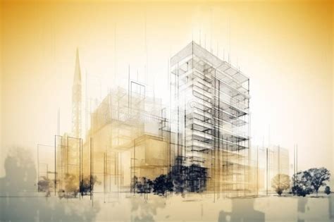 Generative Ai Illustration Of A Future Building Construction Engineering Project Devotion With