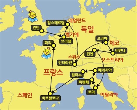 유럽자유여행 추천 루트 네이버 블로그