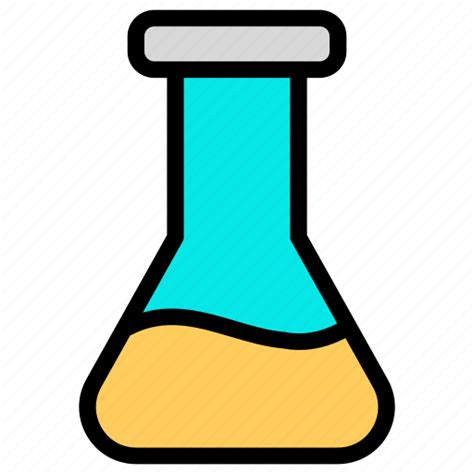 Lab Flask Chemistry Research Chemical Science Conical Flask Icon Download On Iconfinder