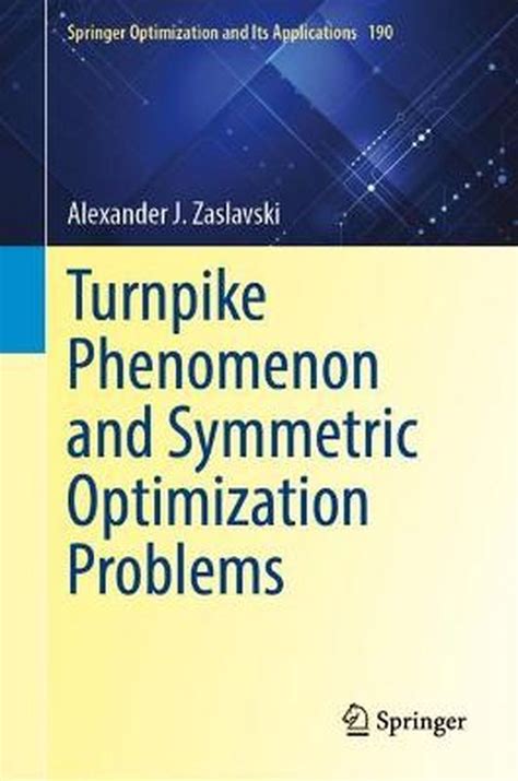 springer optimization and its applications turnpike phenomenon and symmetric