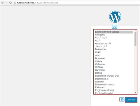 Instalación De Wordpress En Virtualmin Hostwinds