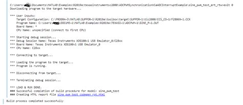 TMS F M Issue With Uploading MATLAB SIMULINK A Model To The F M C